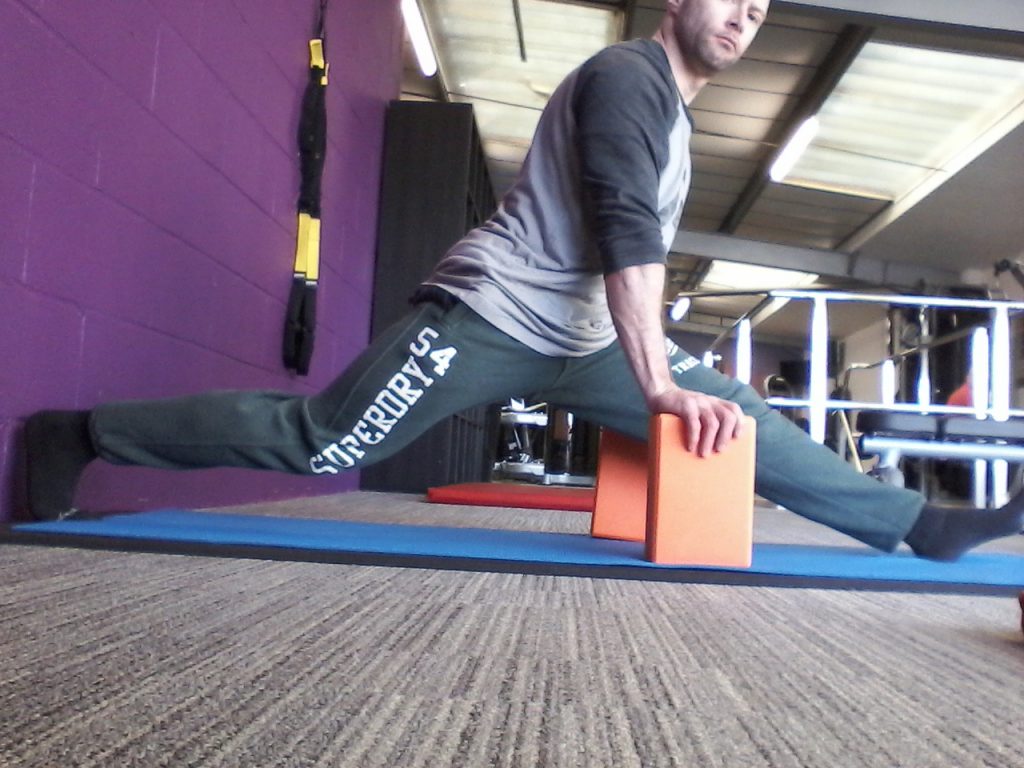 Front Splits a.m – not best timed photo | The Flexibility Challenge